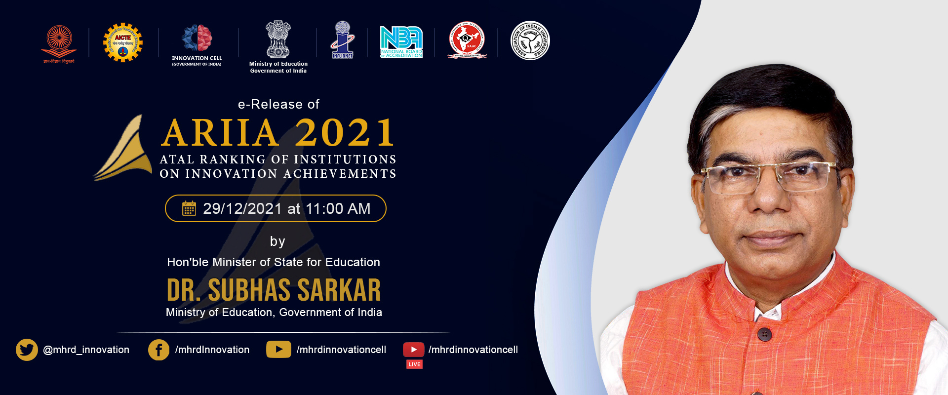 Atal Ranking Of Institutions On Innovation Achievements (ARIIA) 2021 ...